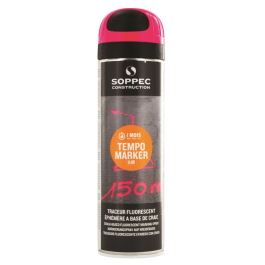 Heldere fluoriserende tijdelijke markeringsspray in grote 500 ml bus. Gesc